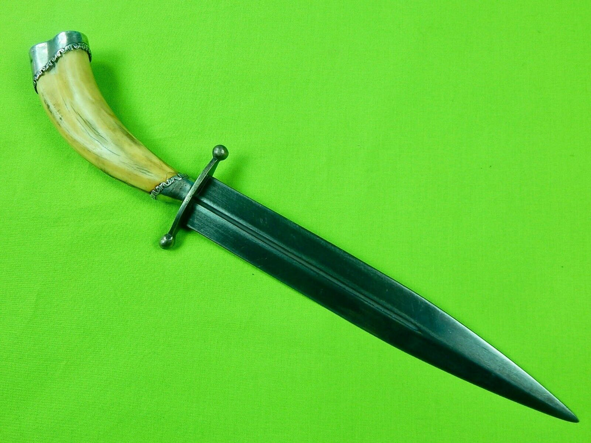 Antique Vintage English British Sheffield England Silver Stag Handle L ...