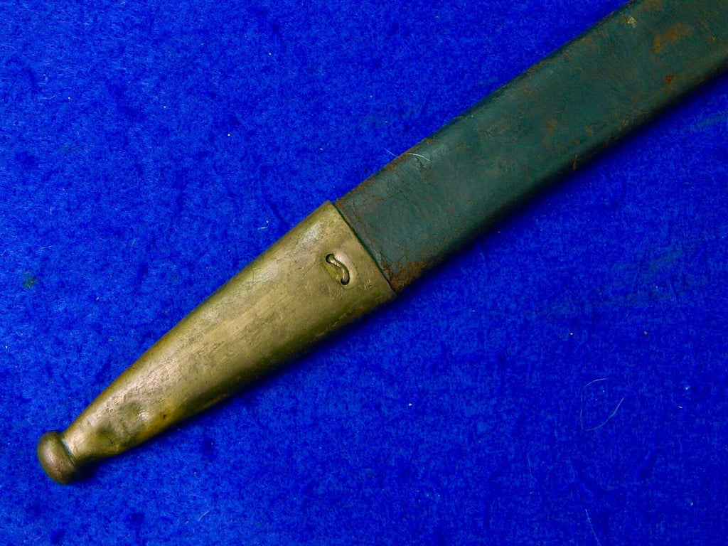 RARE Dutch Netherlands WW1 Model 1891 Bayonet Knife Leather Scabbard S ...
