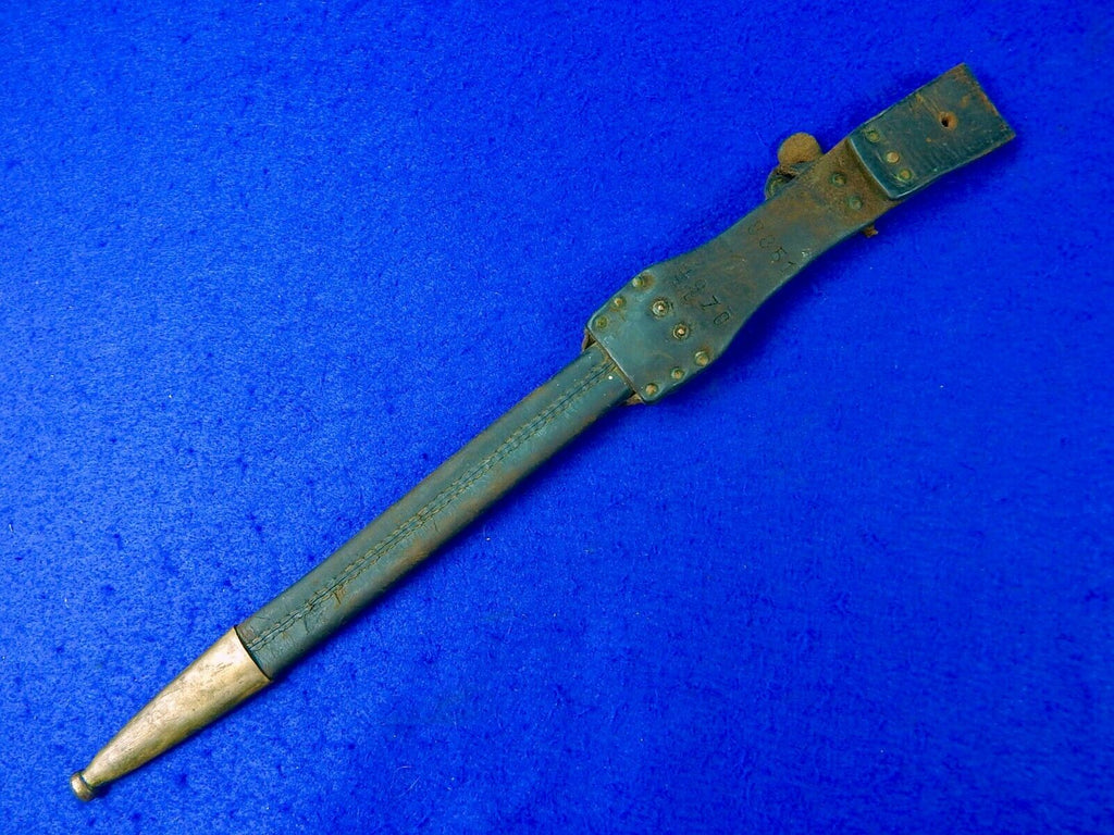 RARE Dutch Netherlands WW1 Model 1891 Bayonet Knife Leather Scabbard S ...