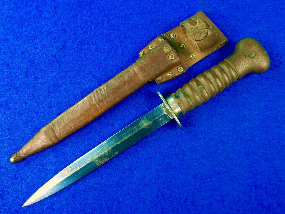 Dutch Netherlands WWII WW2 Fighting Knife Dagger w/ Sheath – ANTIQUE ...