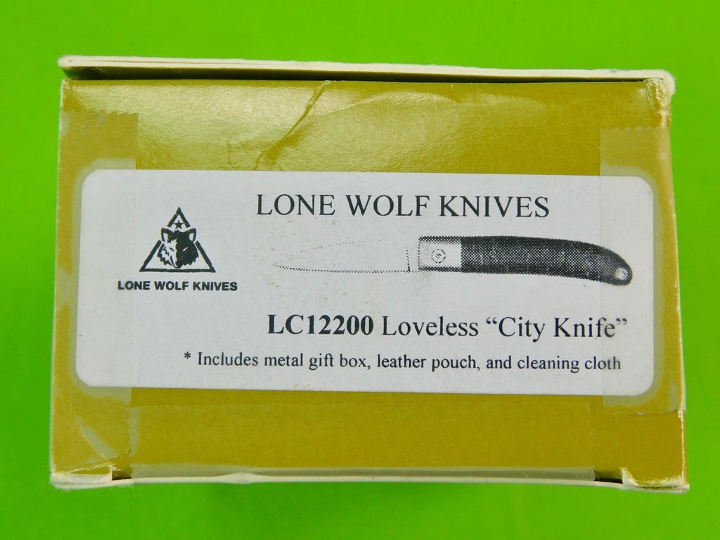 Lone Wolf Knives Italy Italian Loveless Design City Folding Pocket Kni ...