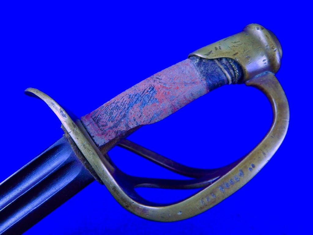 Antique 19 Century French France Model 1854 Heavy Cavalry Sword Swords ...