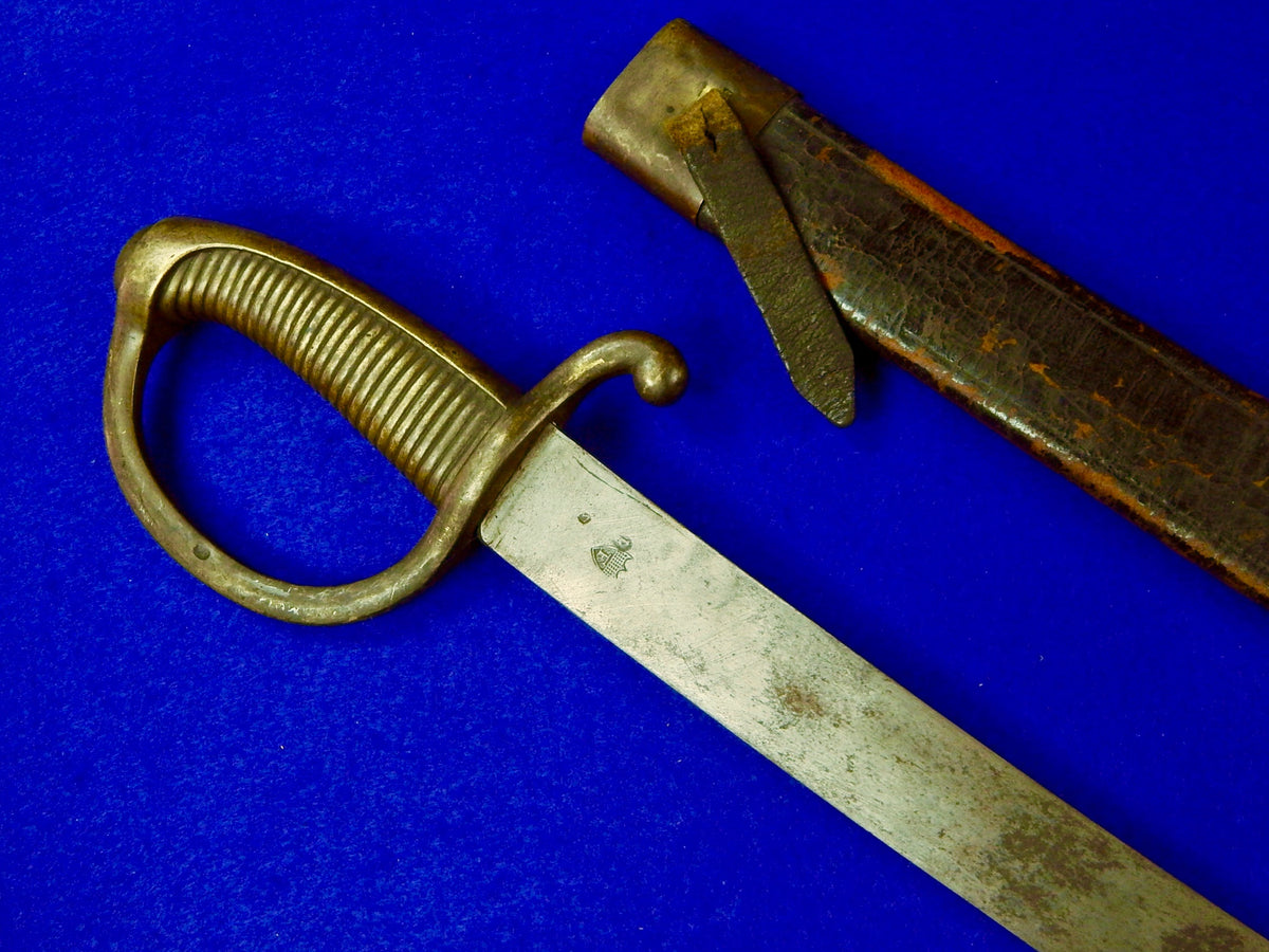 Antique French France Napoleonic Briquet Short Sword Swords w/ Scabbar ...