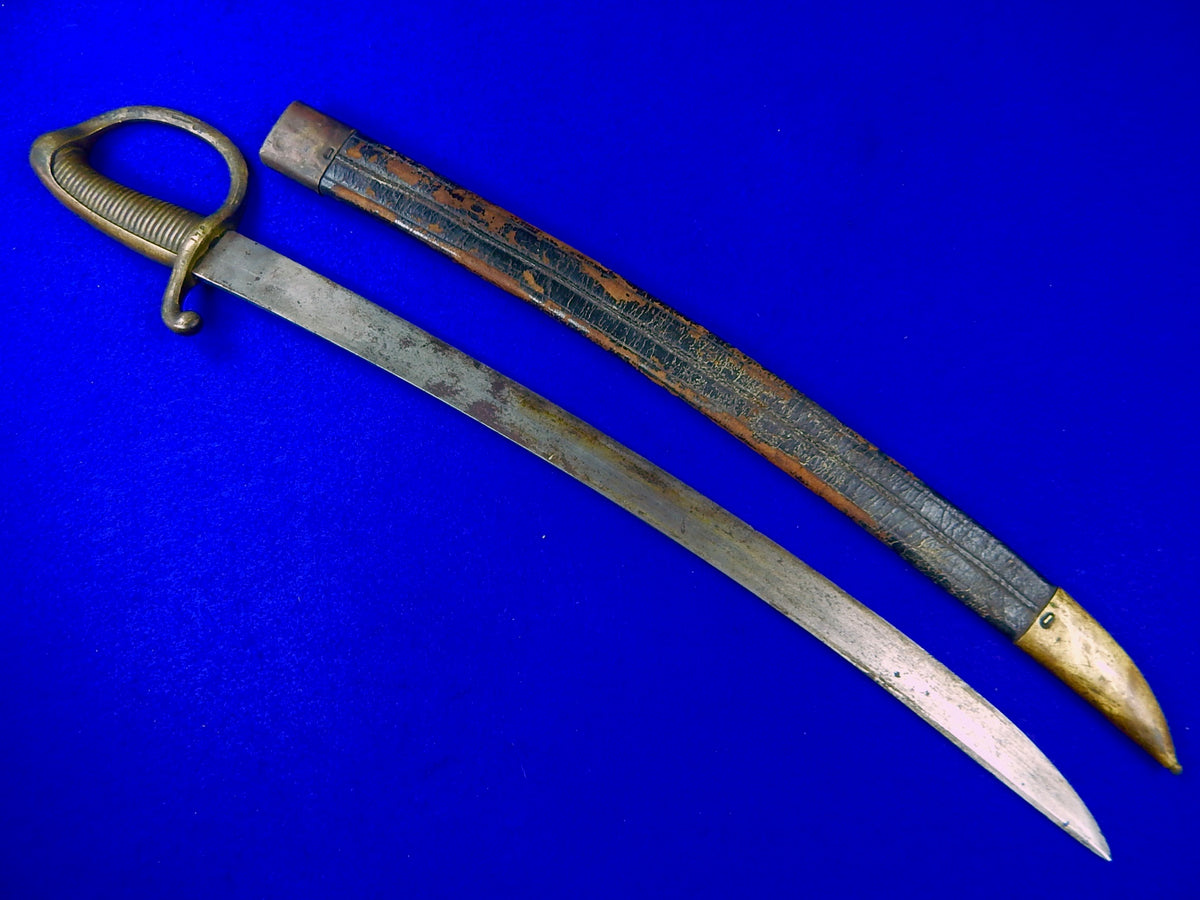 Antique French France Napoleonic Briquet Short Sword Swords w/ Scabbar ...