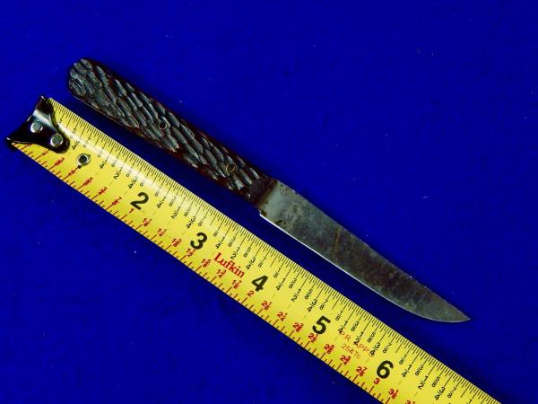 Antique Old German Germany Gold Engraved Dog Head Hunting Dagger Sword ...