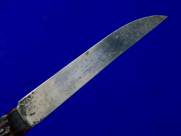 Antique Old German Germany Gold Engraved Dog Head Hunting Dagger Sword ...