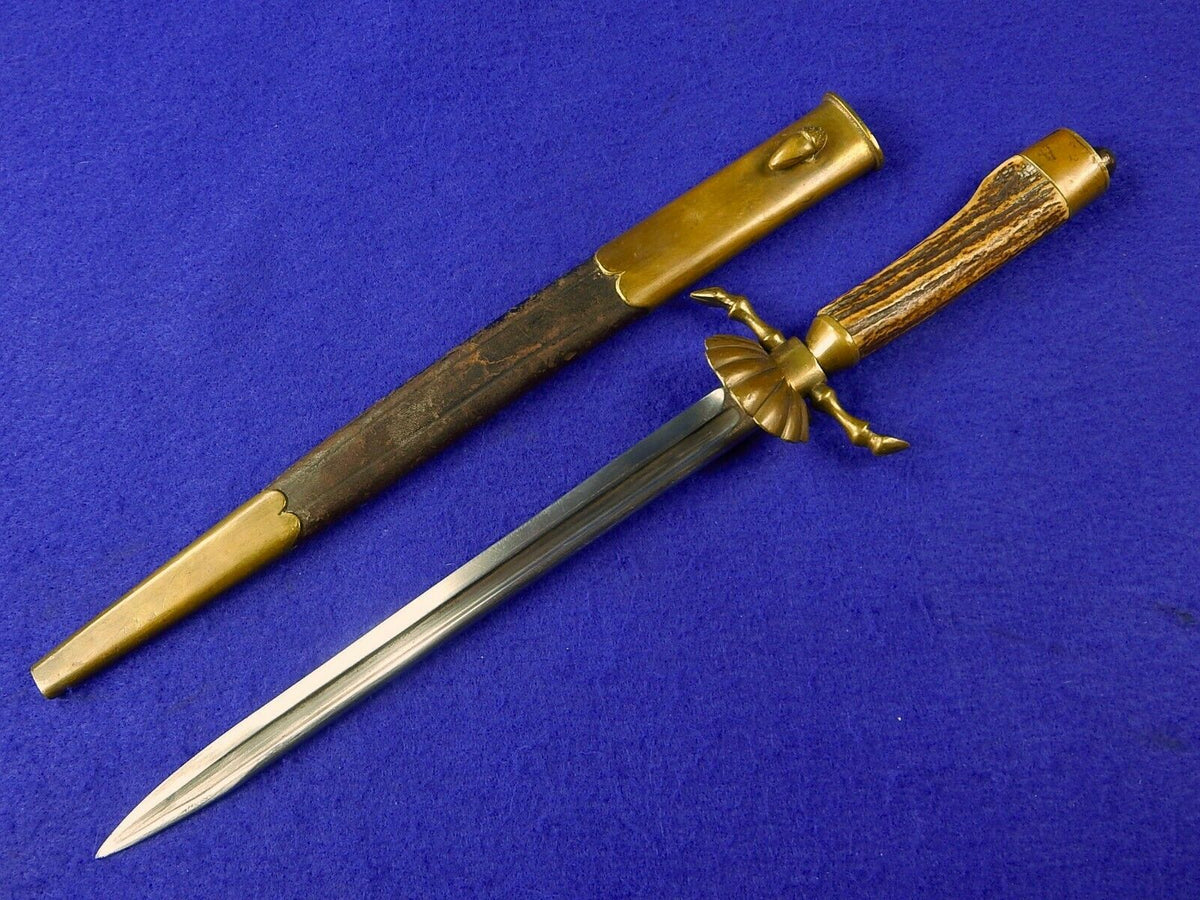 Antique German Germany WW1 Hunting Dagger Daggers Knife Knives with Sc ...