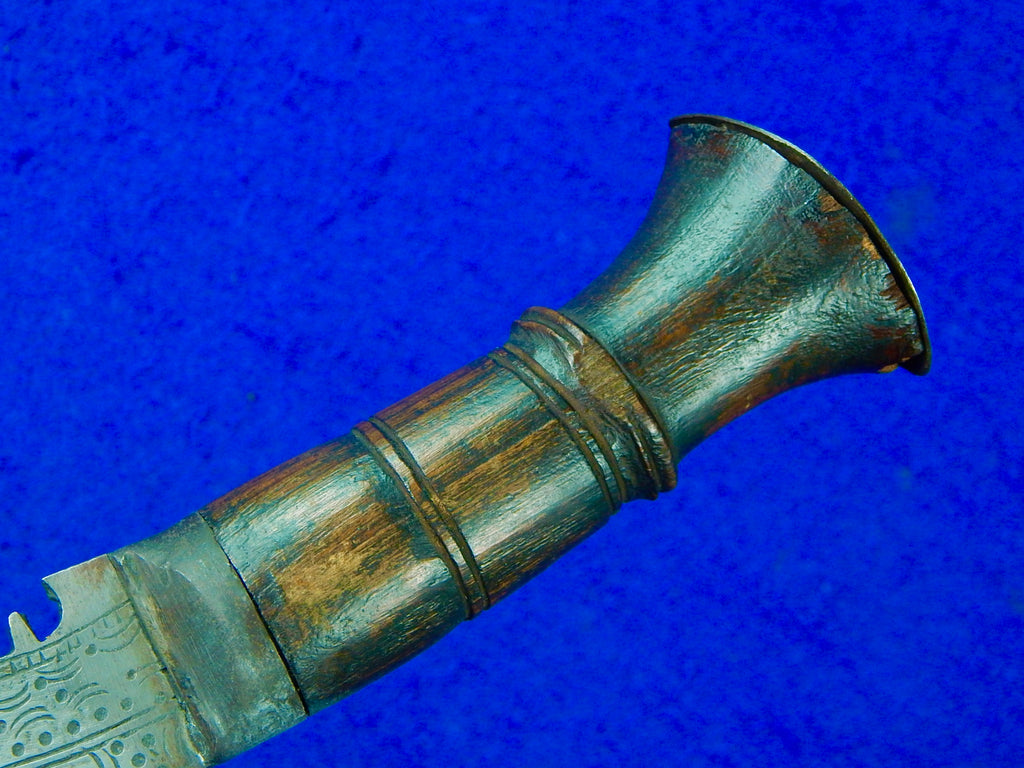 Antique Vintage Indian India Engraved Kukri Gurkha Fighting Knife w/ S ...