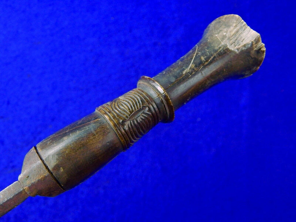 Antique Old India Indian Gurkha Kukri Fighting Knife Knives w/ Scabbar ...