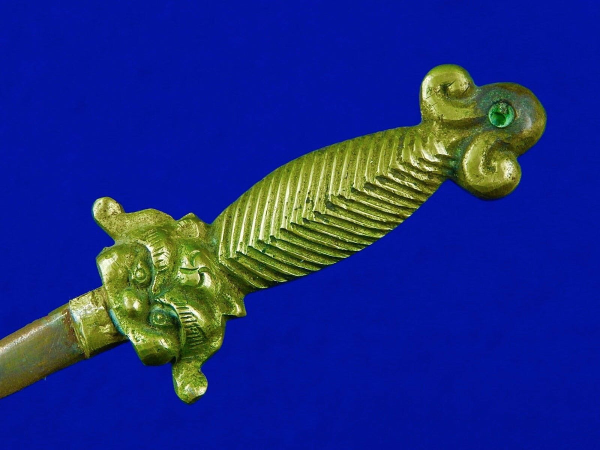 Vintage Antique Old Chinese China Small Dagger Knife Letter Opener w ...