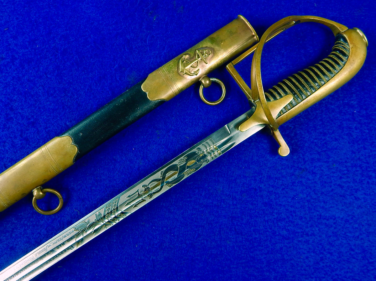 RARE POLAND POLISH WW2 WWII PRESENTATION WZ 27 NAVY NAVAL OFFICERS SWO ...