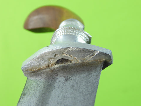 Vintage Old Philippines Philippine Small Punal Moro Kris Knife & Scabb ...