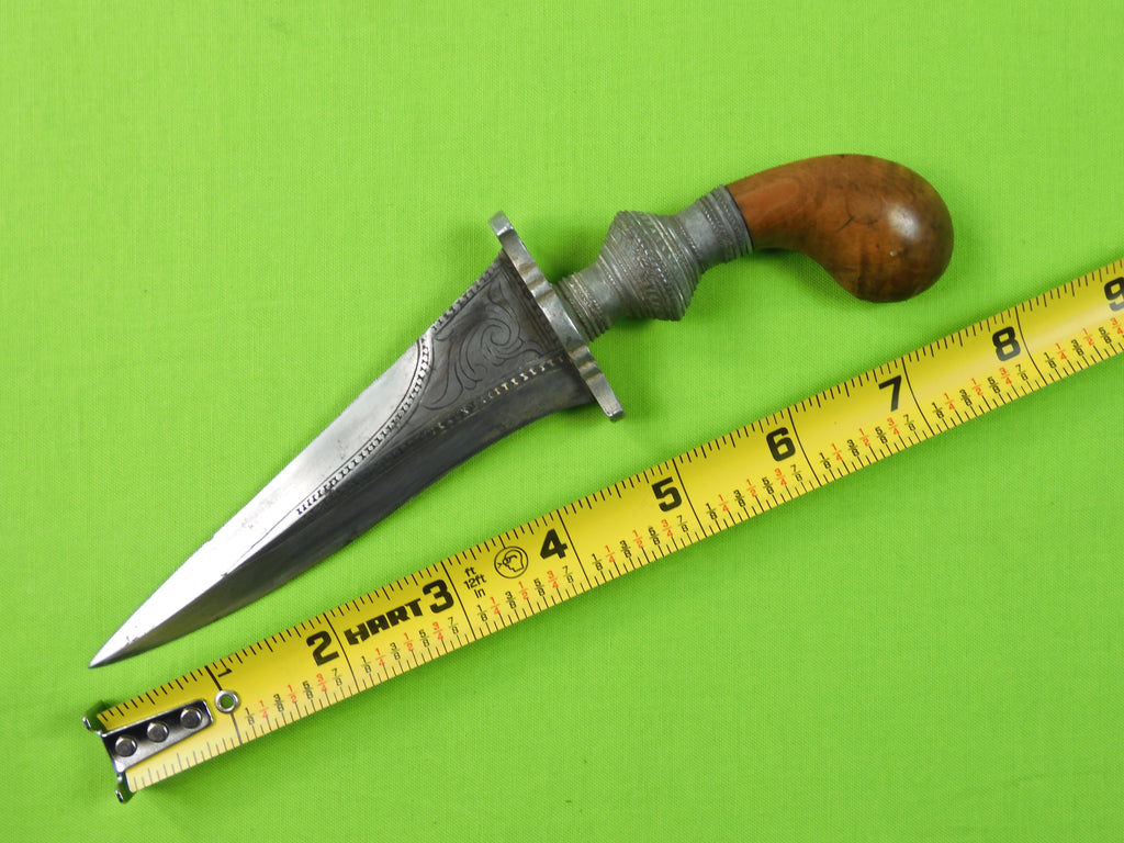 Vintage Old Philippines Philippine Small Punal Moro Kris Knife w/ Scab ...