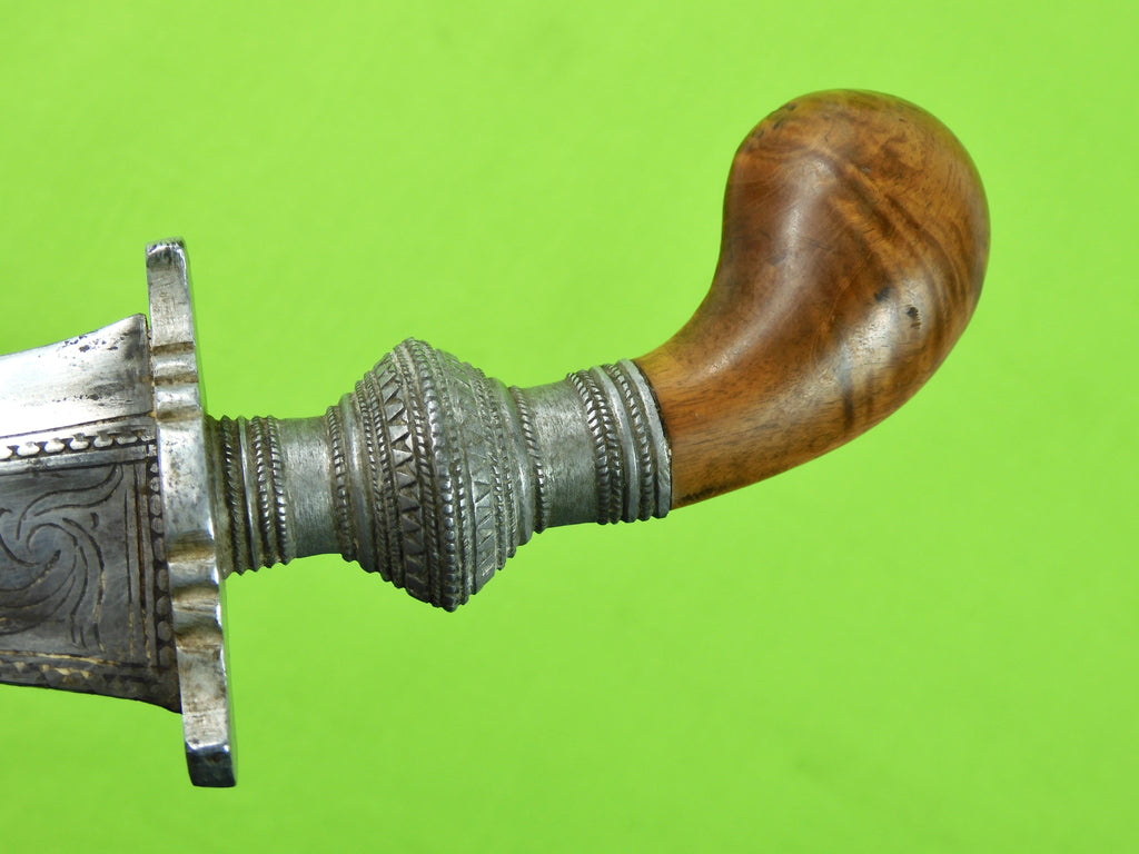 Vintage Old Philippines Philippine Small Punal Moro Kris Knife w/ Scab ...