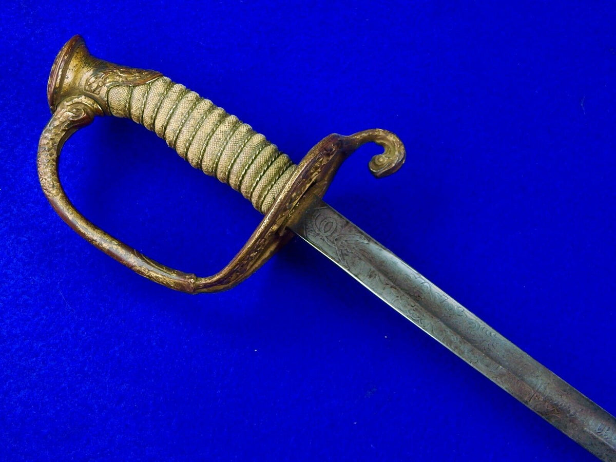 Antique Civil War Navy Naval USN Model 1850 Officer's 1889 Presentatio ...