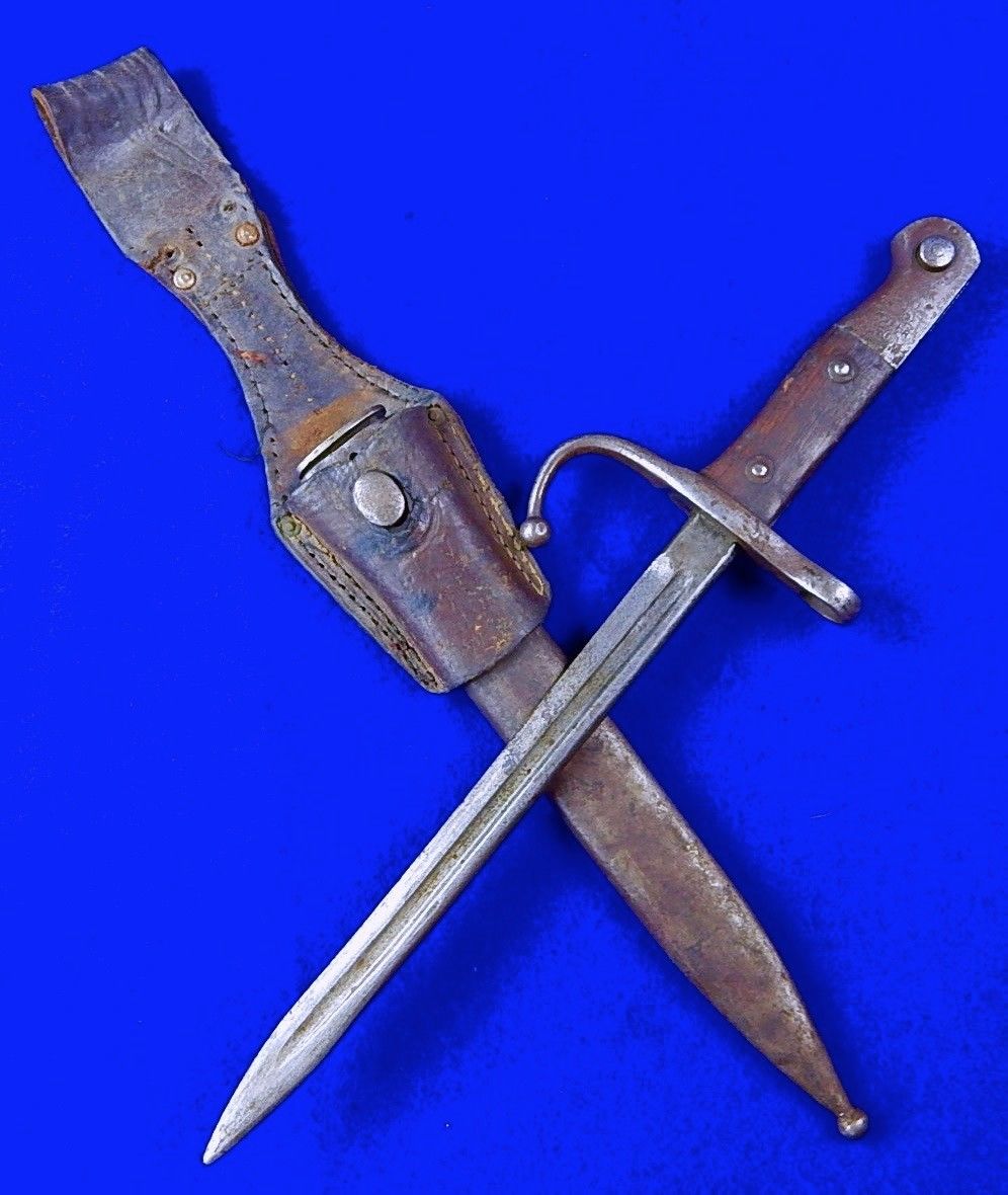 Turkish Turkey WWI WW1 Bayonet Fighting Knife w/ Scabbard Frog ...
