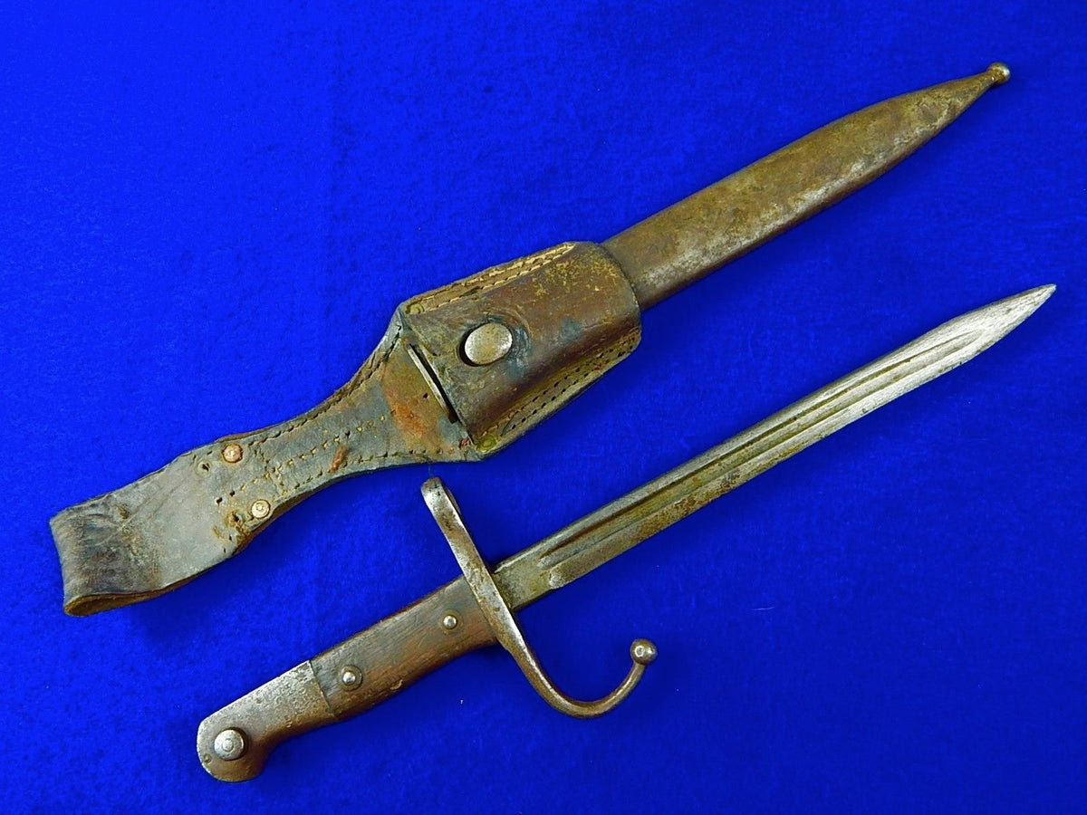 Turkish Turkey WWI WW1 Bayonet Fighting Knife w/ Scabbard Frog ...