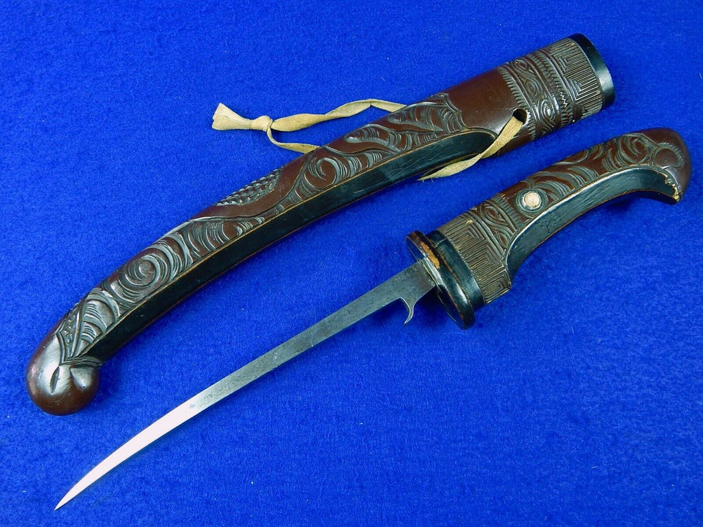 Antique 19 Century Japanese Japan Hachiwari Kabutowari Jitte Jutte Dag ...