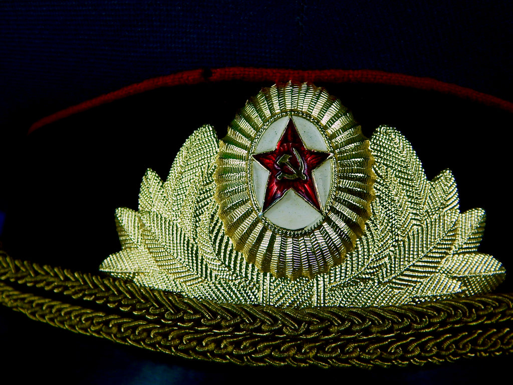 Vintage Soviet Russian Russia USSR KGB Officer's Parade Visor Hat Cap ...