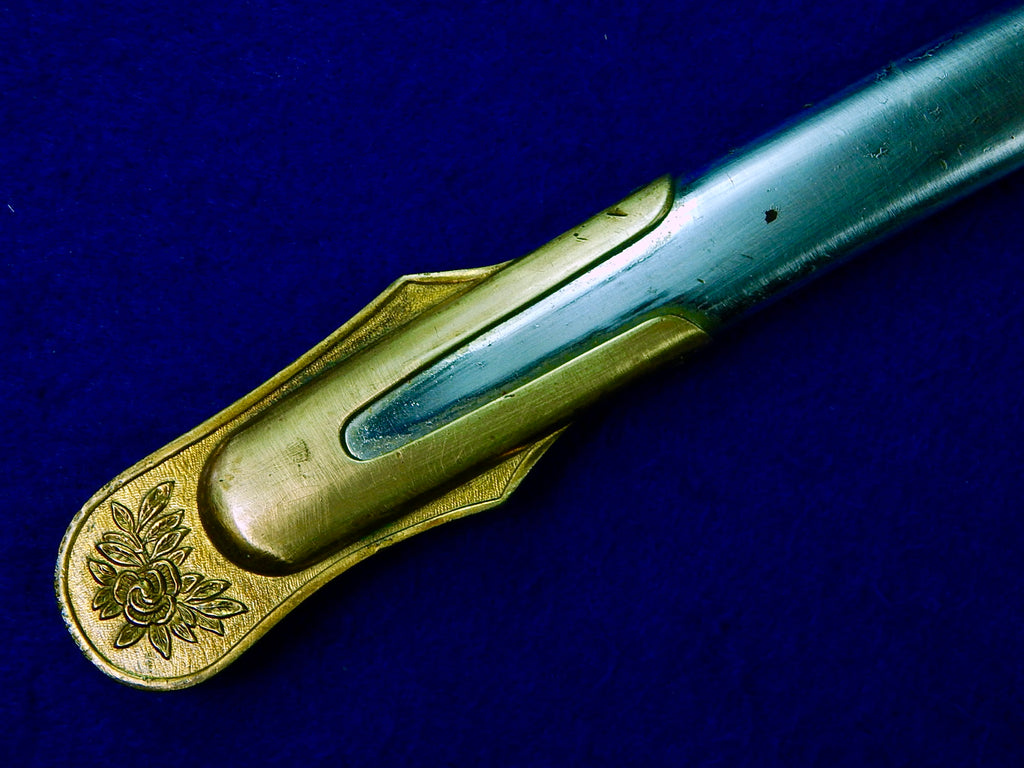 Vintage US Vietnam Era USMC Marine Officer's Engraved Sword w/ Scabbar ...
