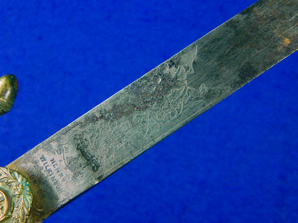 British English WW1 Wilkinson Navy Officer's Midshipman Lion Head Dagg ...