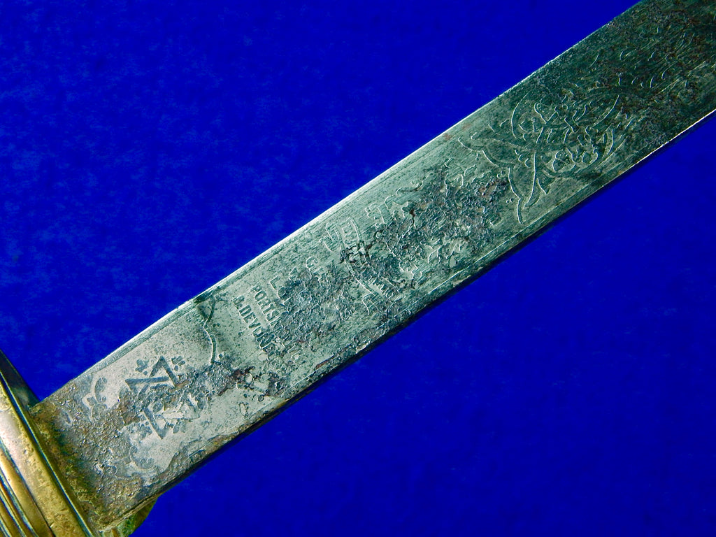 British English WW1 Wilkinson Navy Officer's Midshipman Lion Head Dagg ...