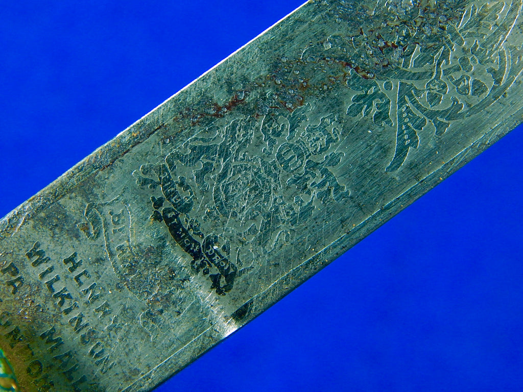 British English WW1 Wilkinson Navy Officer's Midshipman Lion Head Dagg ...