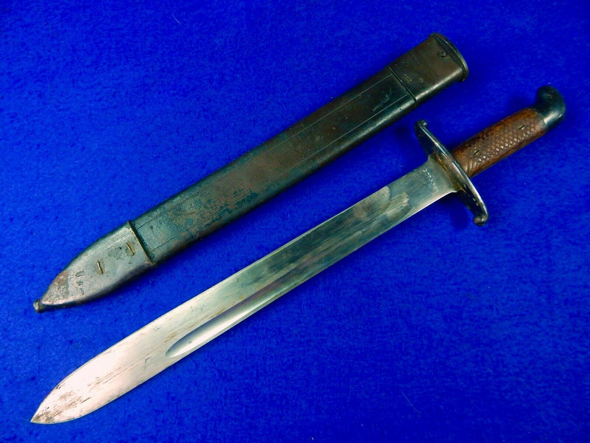 Brazilian Brazil WW1 Model 1908 Short Sword Fighting Knife w/ Scabbard ...