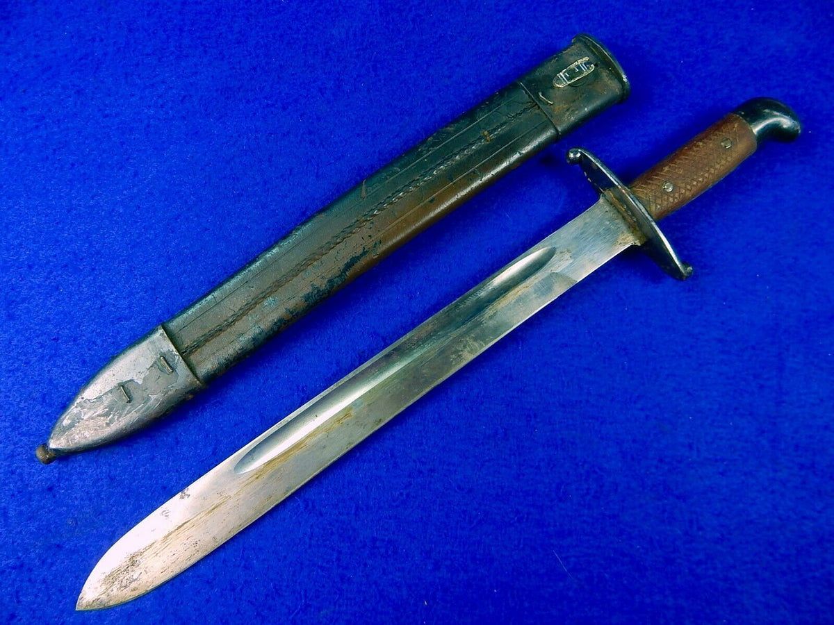 Brazilian Brazil WW1 Model 1908 Short Sword Fighting Knife w/ Scabbard ...