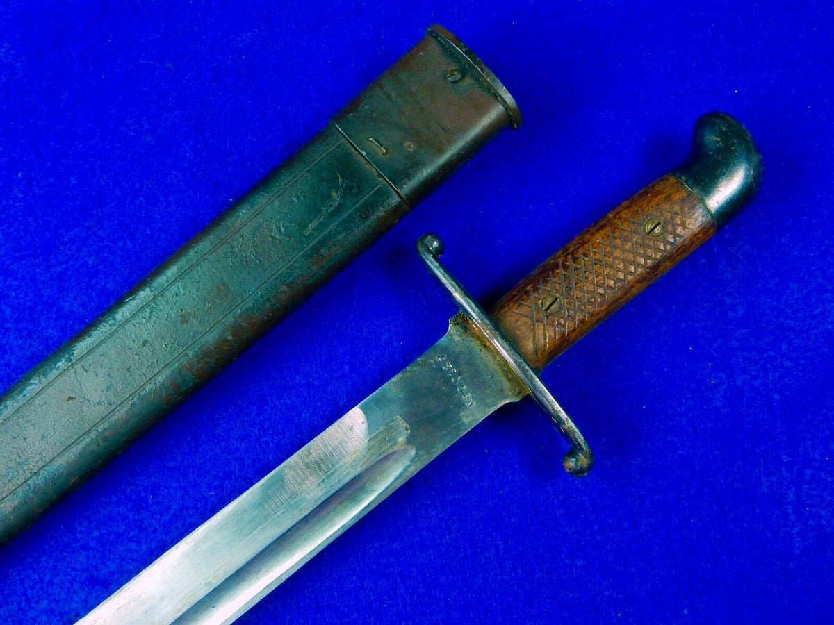 Brazilian Brazil WW1 Model 1908 Short Sword Fighting Knife w/ Scabbard ...